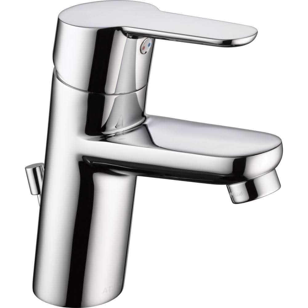Delta Chrome Modern Single Hole Bathroom Faucet